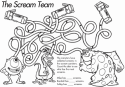 FREE Monsters, Inc. Activity Sheets