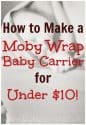 DIY Moby Wrap: How to Make a Moby Wrap for Under $10