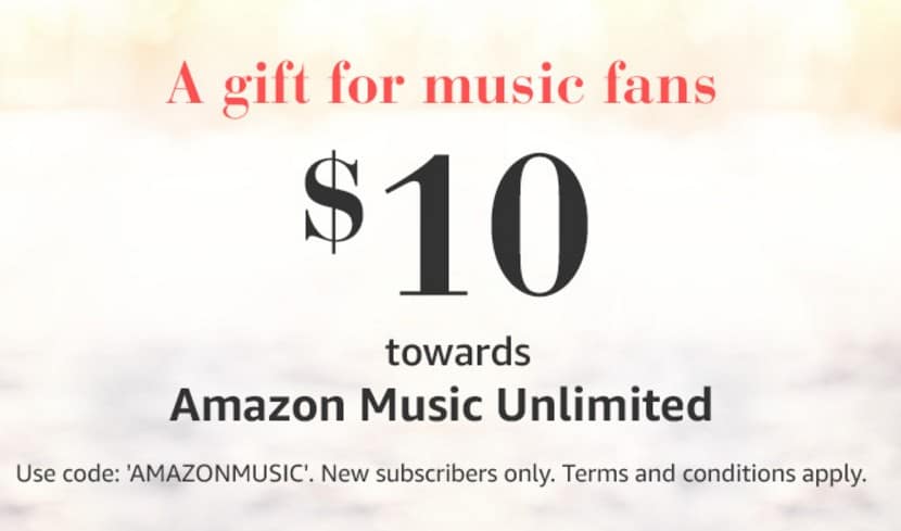 FREE $10 Amazon Music Unlimited Credit