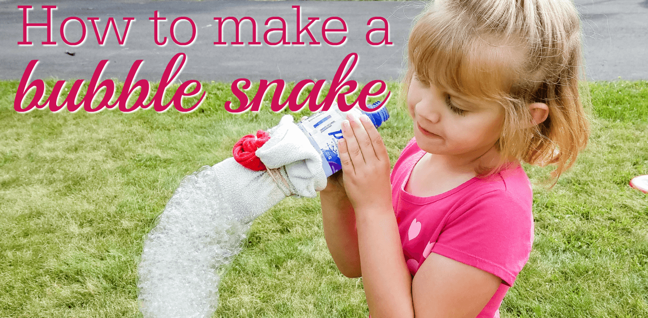 Bubble Snakes: How to Make a Sock Bubble Blower