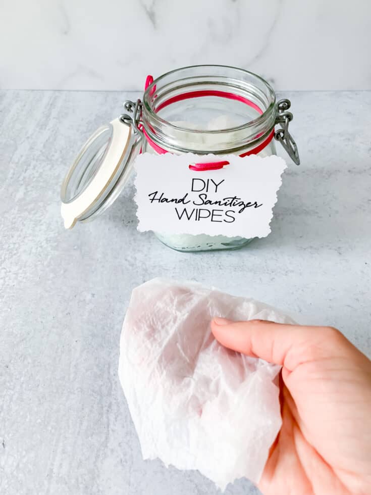 Homemade Hand Sanitizing Wipes: DIY with Only 2 Ingredients!