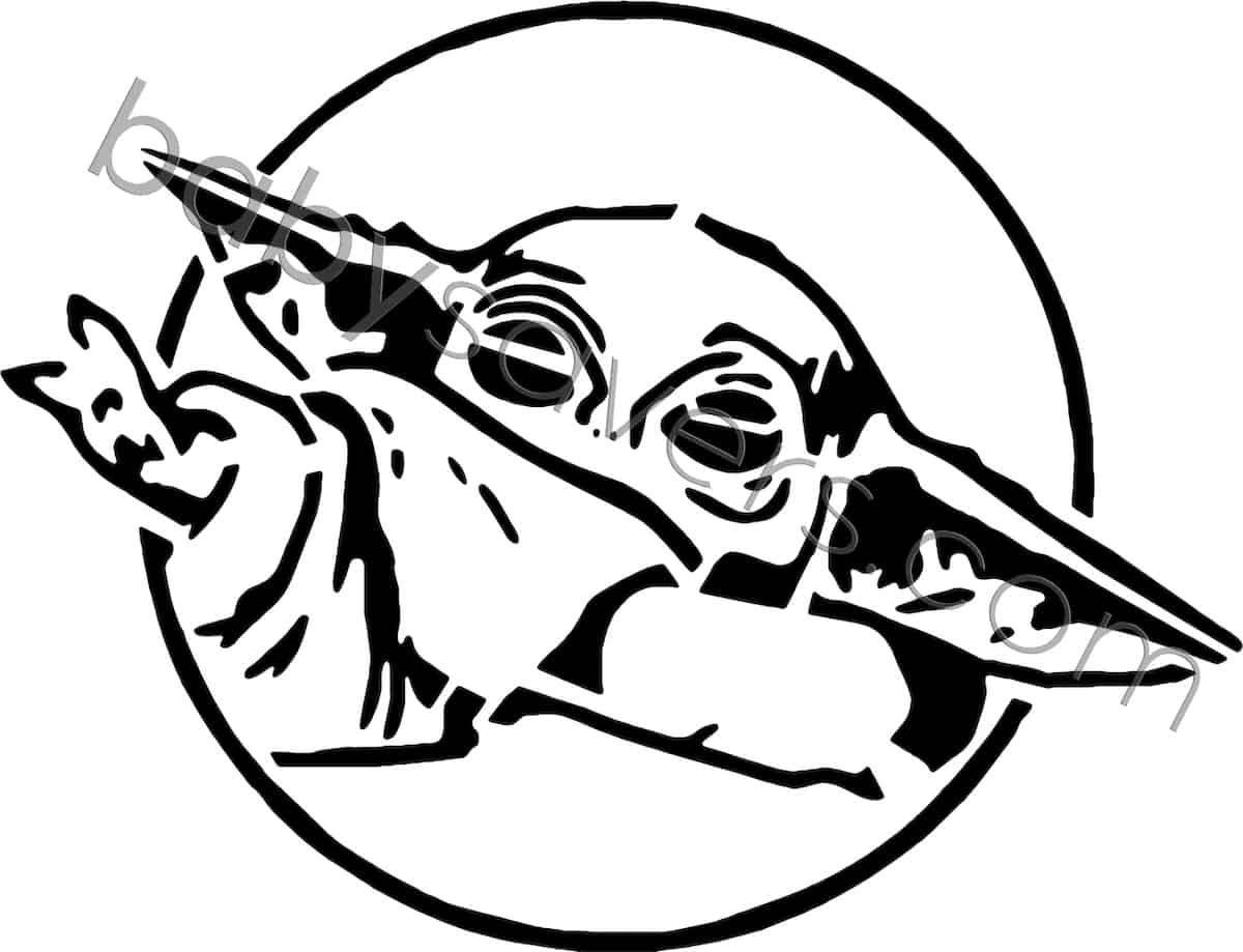 13 Free Baby Yoda Pumpkin Stencils For The Best Star Wars Halloween