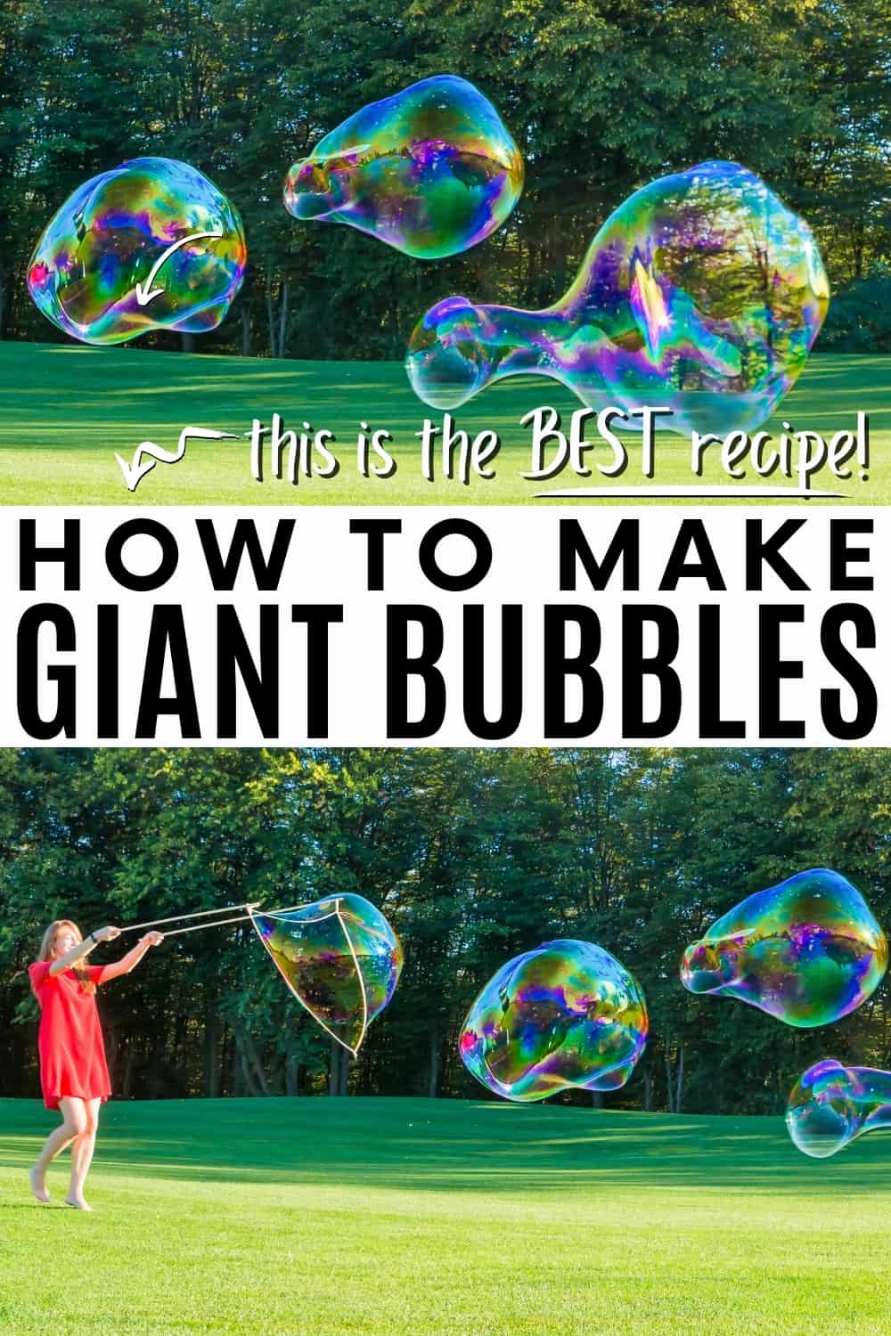 Giant Bubbles Recipe: The BEST Solution for Huge Bubbles