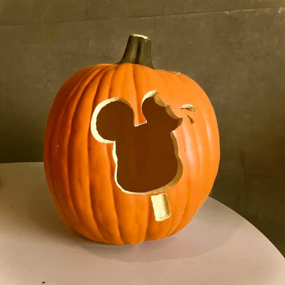 Mickey Mouse Pumpkin Carving Template