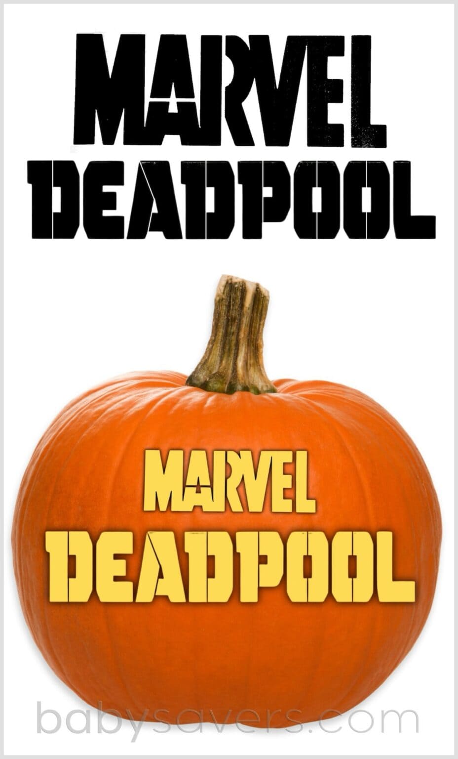 Deadpool Pumpkin Stencils: Free Marvel Halloween Printables