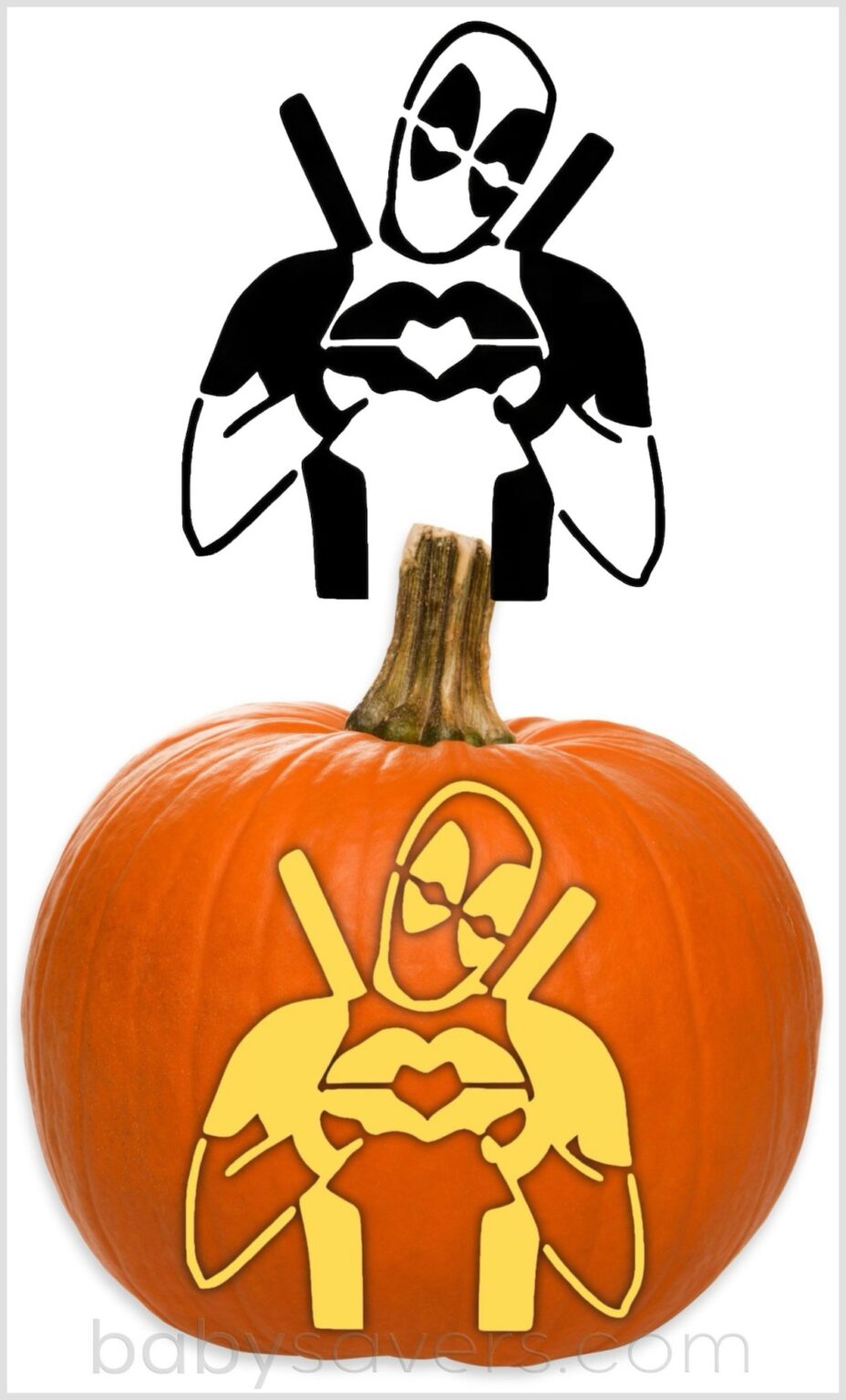 Deadpool Pumpkin Stencils: Free Marvel Halloween Printables