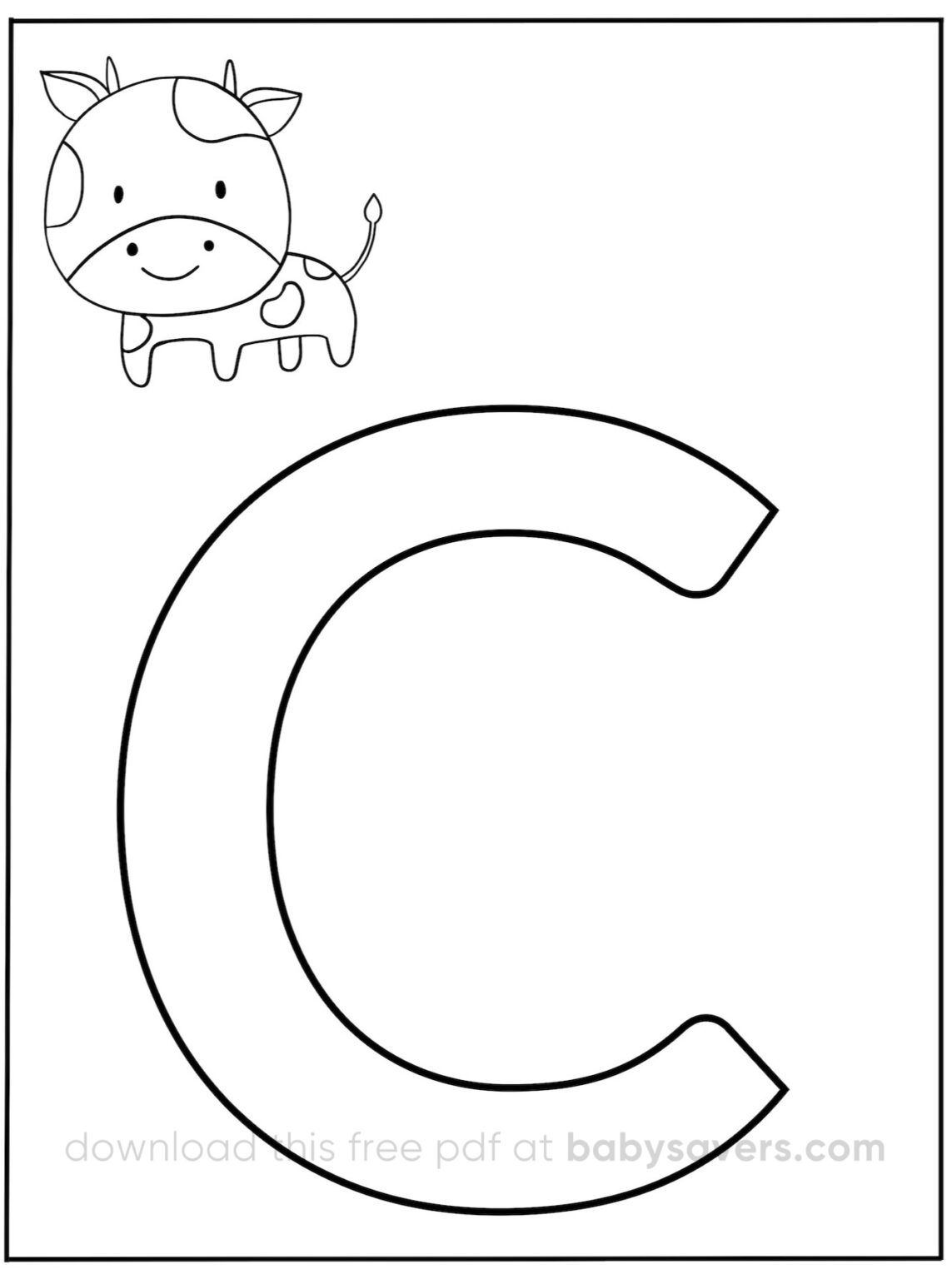 Alphabet Coloring Pages - 26 Free Printables for Learning Letters