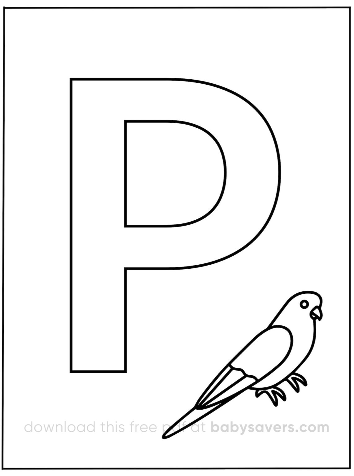 Alphabet Coloring Pages - 26 Free Printables for Learning Letters