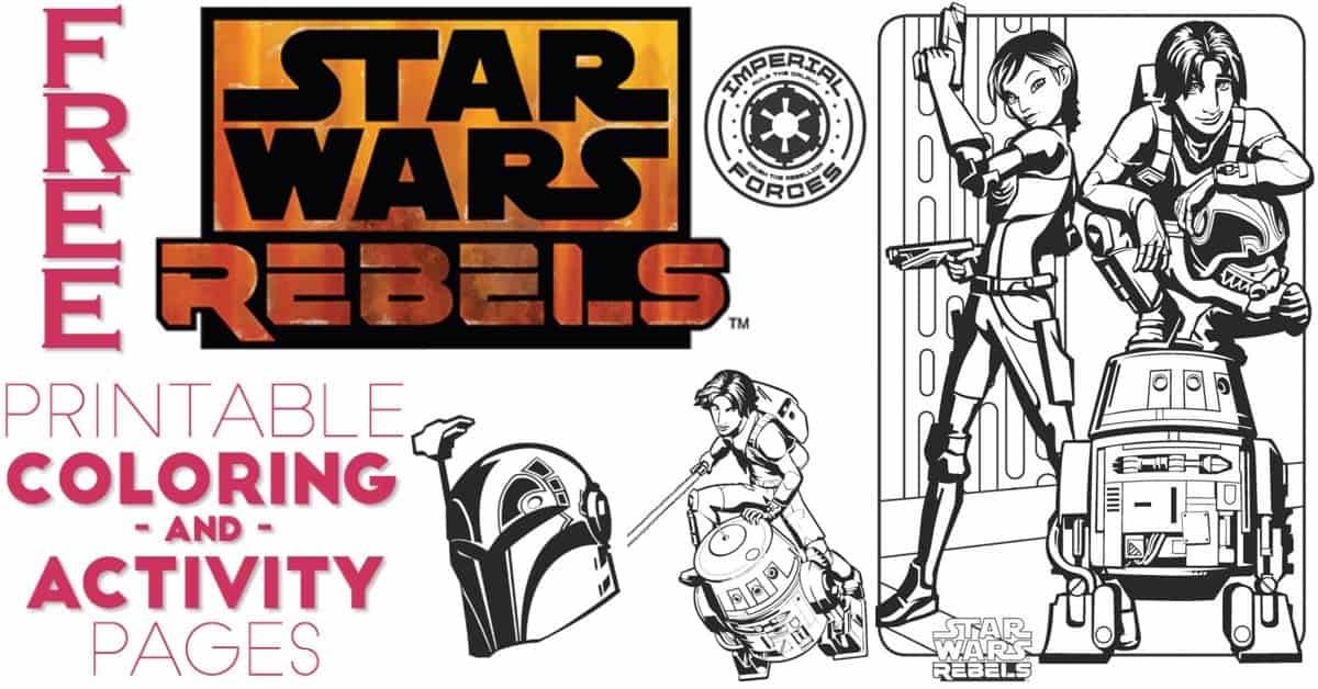 Free Star Wars Rebels Coloring Pages and Activity Sheets